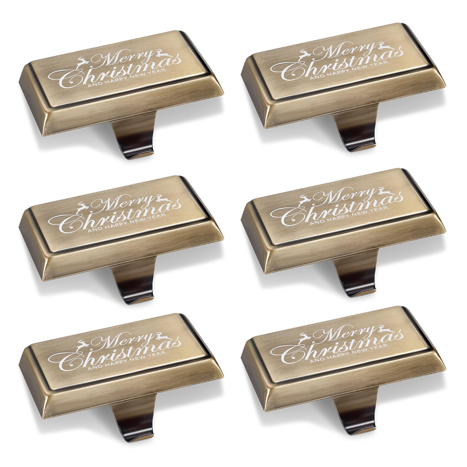 Amazon.com: Yaocom 4 Pcs Christmas Stocking Holders Mantle Hanging ...