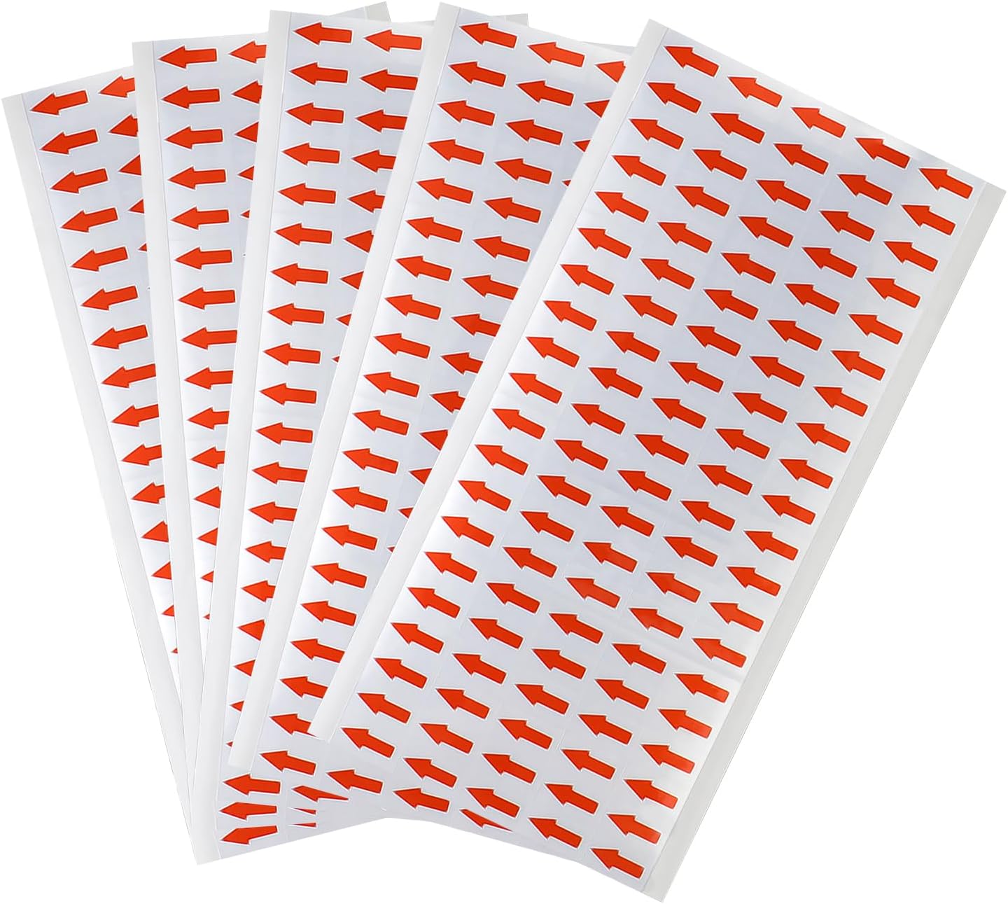 KALIONE 500pcs Red Arrow Stickers, Small Rectangular Self-Adhesive ...