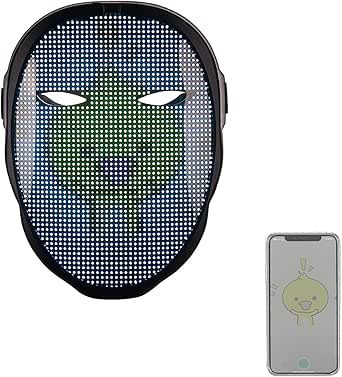 Amazon.com: YRRNAE Programmable LED Mask with Gesture Sensing, Unisex ...