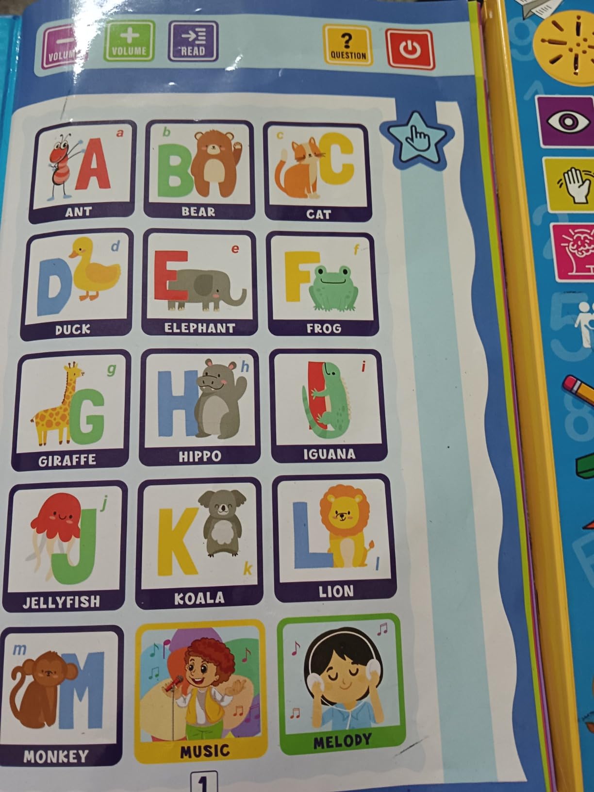 Intelligence Book | Interactive Book -Musical English Educational Phonetic Learning Book for 3 ...