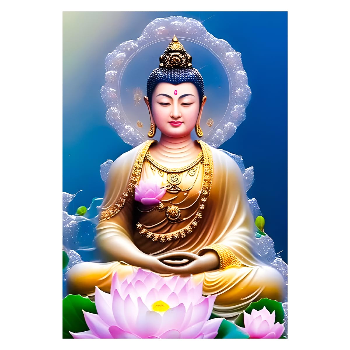 Buddha Wall Sticker - Buddha Cute Wall Poster Sticker Self Adhesive ...