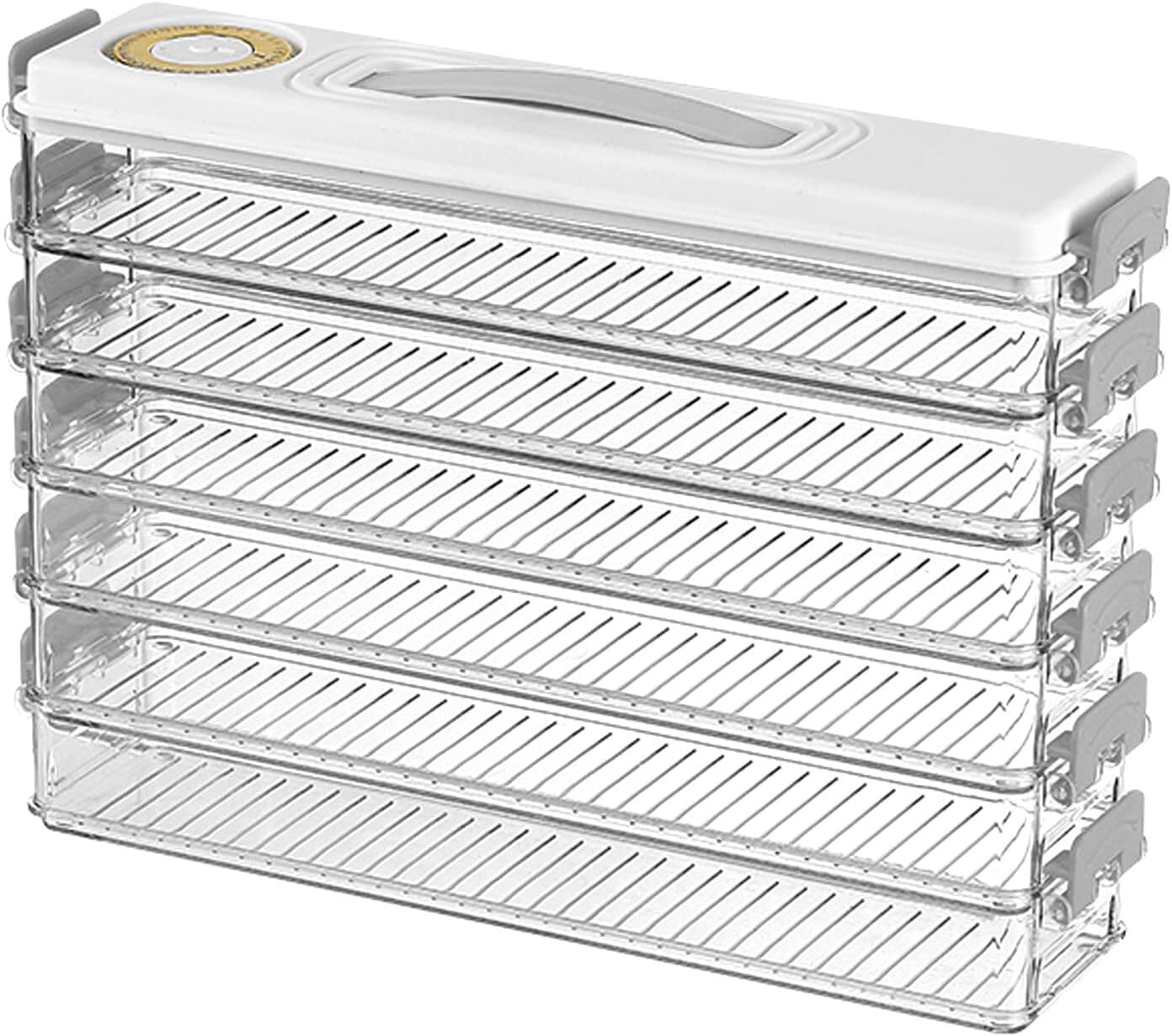 Amazon.com: KWQBHW 6 Layer Dumpling Box Food Storage Container ...