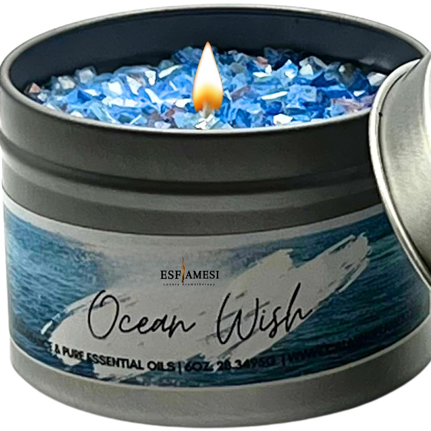 Amazon.com: Ocean Scented | Scented Candles for Home | STRONGLY SCENTED ...