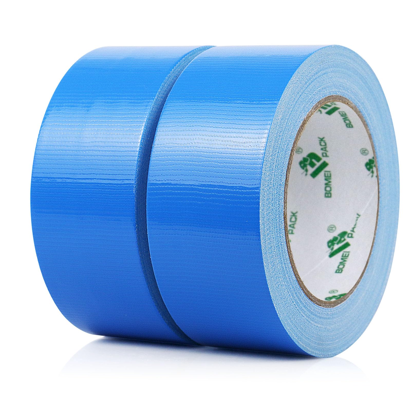 BOMEI PACK Blue Duct Tape Waterproof, Strong Tape Grips 2Rolls 9Mil x1 ...