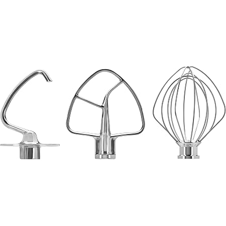 Amazon.com: KitchenAid Stainless Steel 3 Piece Kit for 4.5 and 5 Quart ...