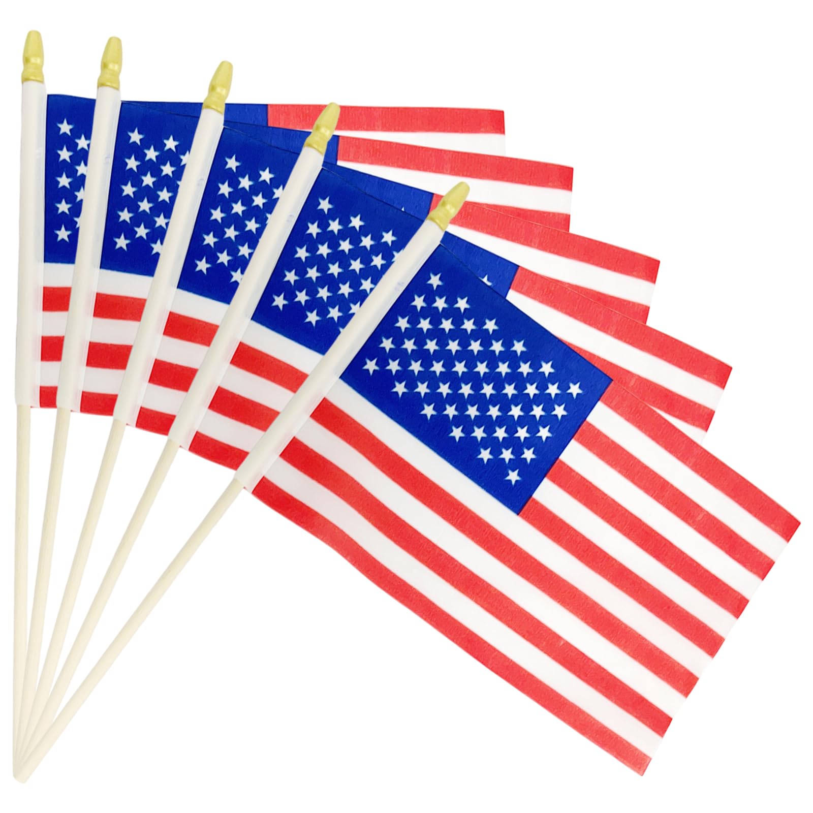 Amazon.com : Pack of 20, Handheld American Flags 5x8 Inch - Small USA ...