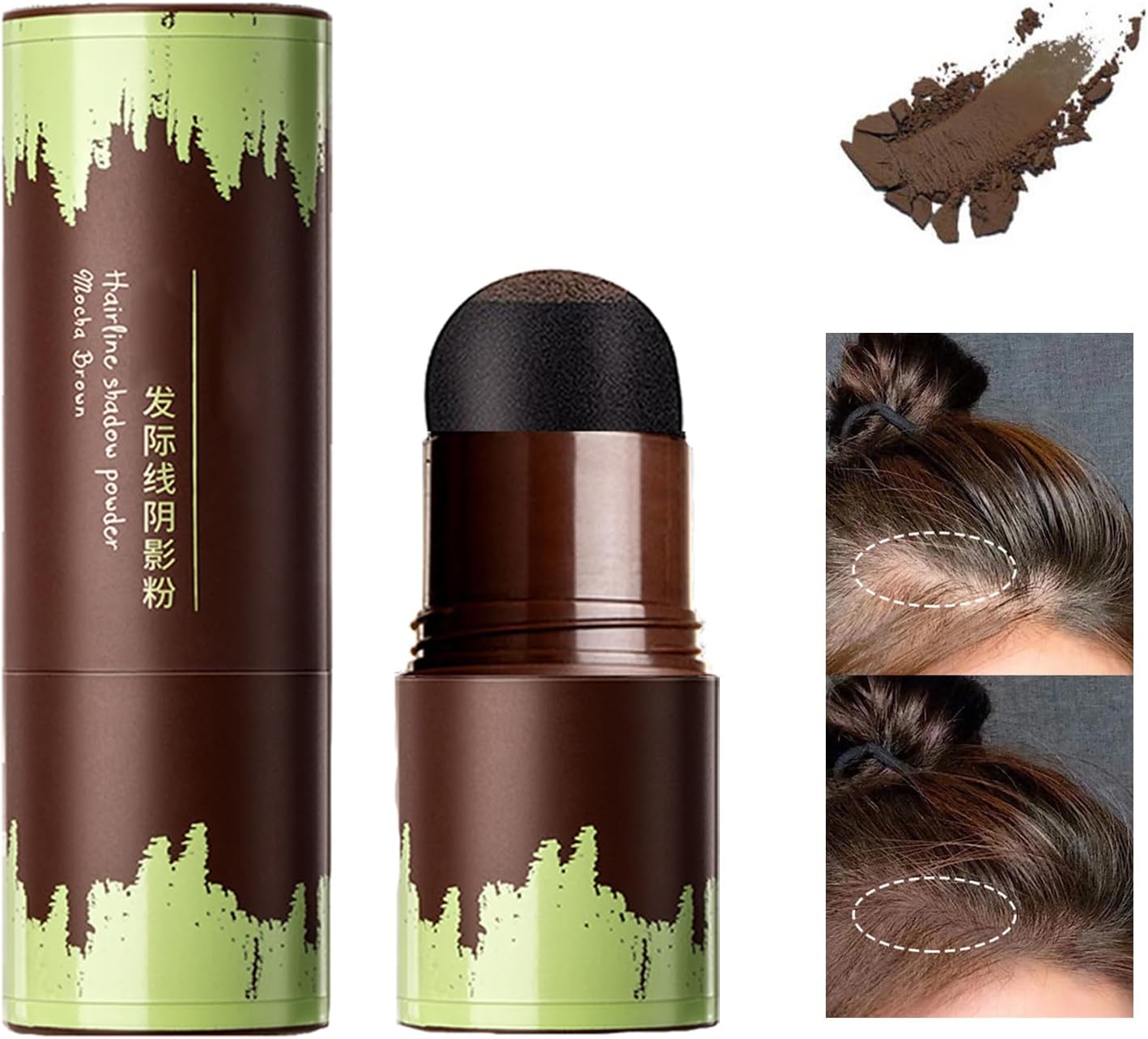 Hairline Powder Stick Hair Shadow Powder,Hair Root Powder Root Cover up ...