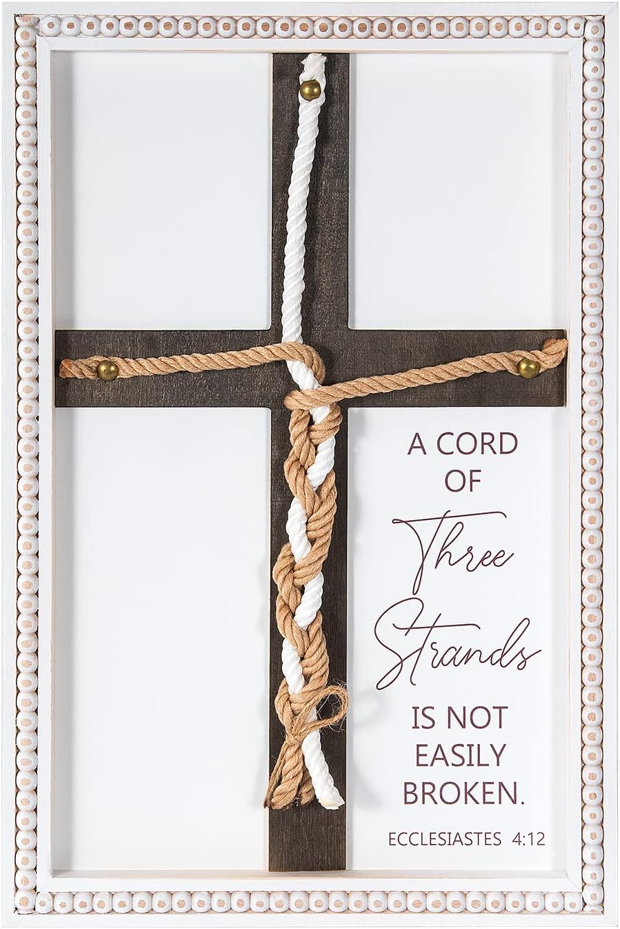 Amazon.com: LakWilows Three Strands Cord Wedding Unity Sign, Wooden ...