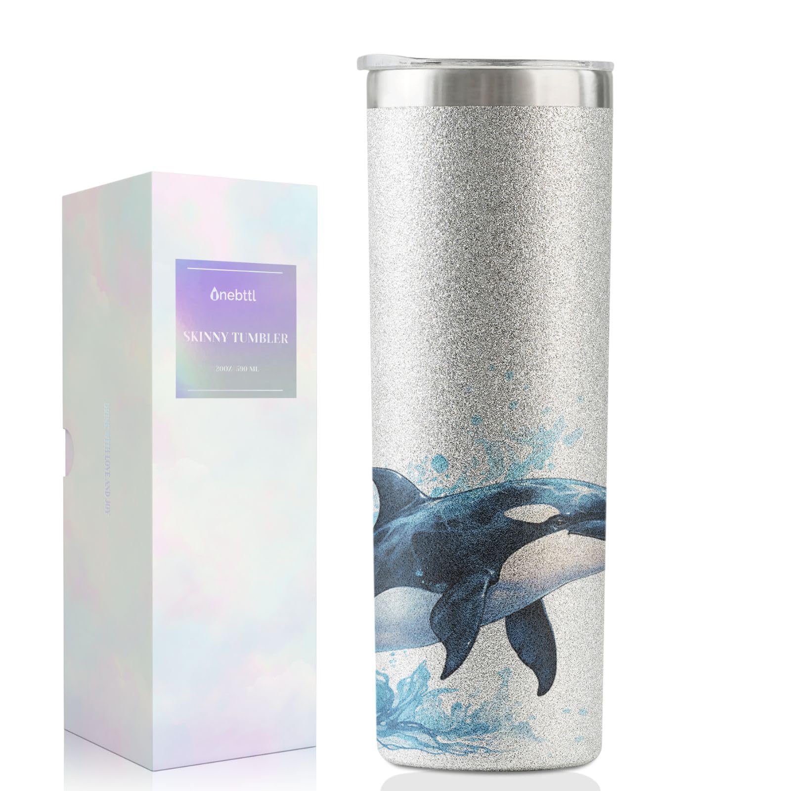 Amazon.com | Onebttl Orca Gifts, Killer Whale Gifts, Watercolor Style ...