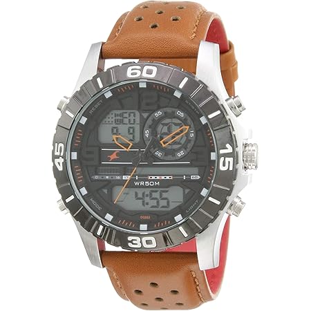 Buy Fastrack Denim Analog-Digital Orange Dial Men's Watch 38034NL01 ...