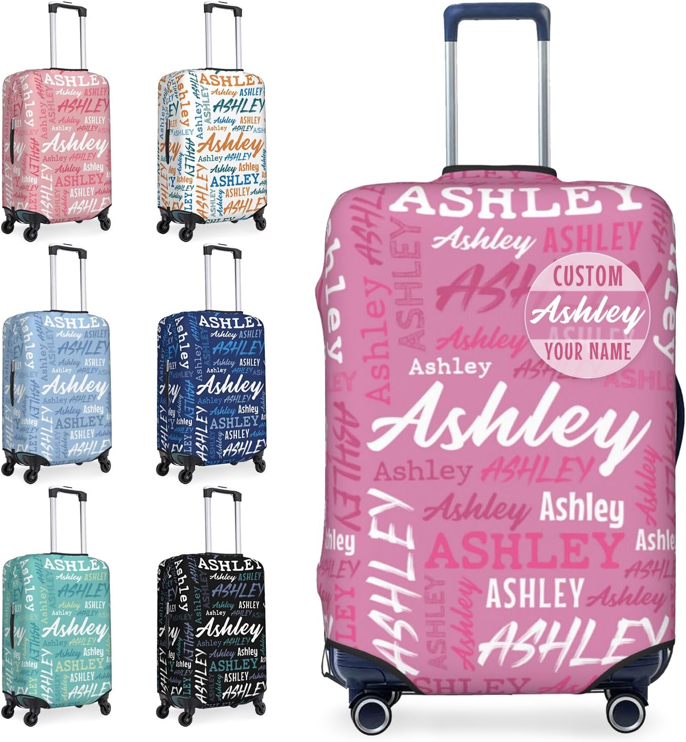 Amazon.com | Onzhvex Custom Luggage Cover with Name, Personalized ...