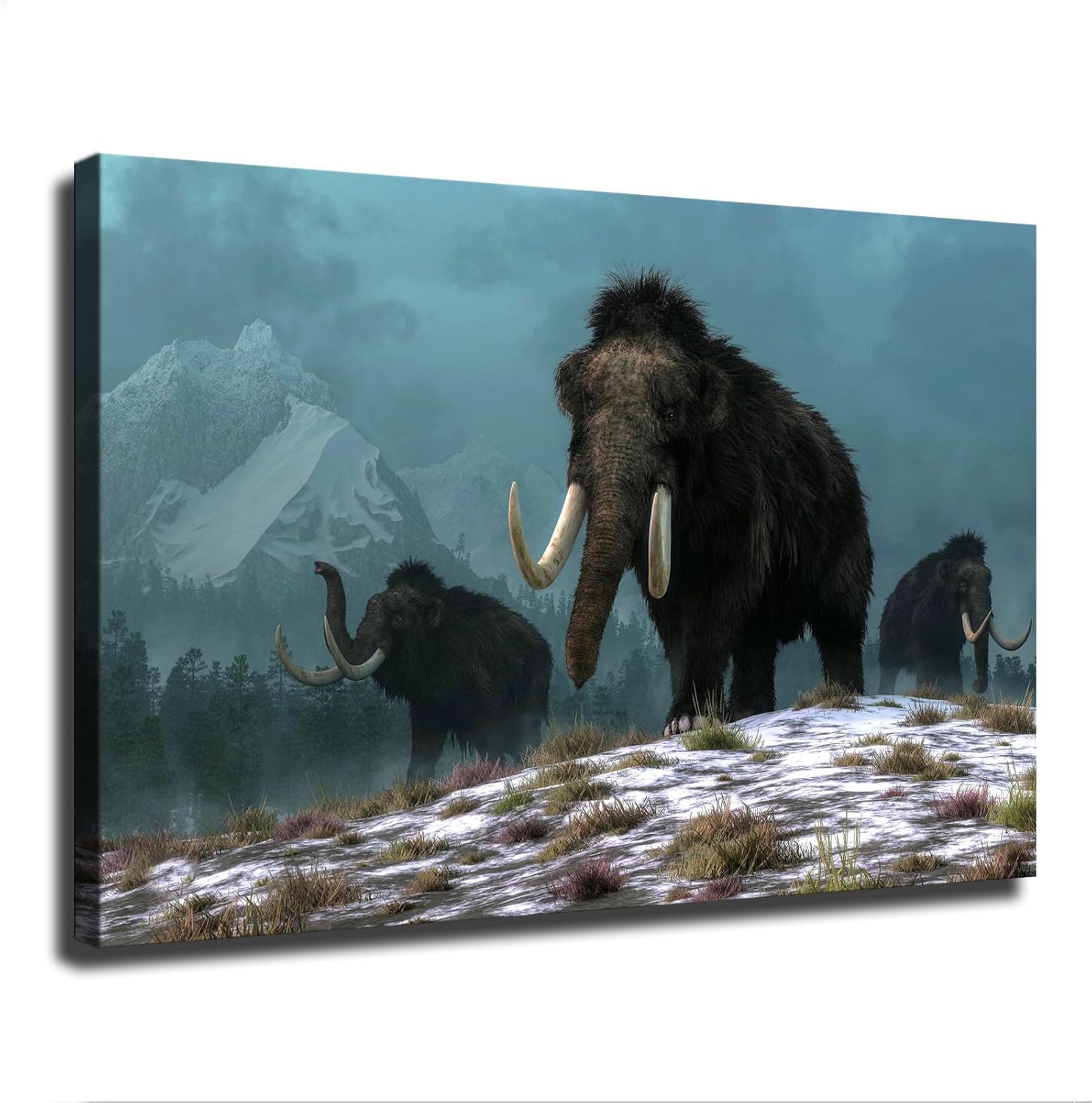 Amazon.com: EsaSam Ancient Large Animal Mammoth Poster Canvas Picture ...