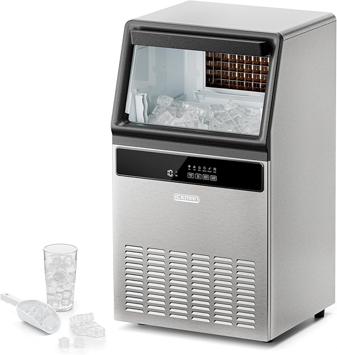 Amazon.com: Iceman Commercial Ice Maker Machine, 100lbs/24H Stainless ...