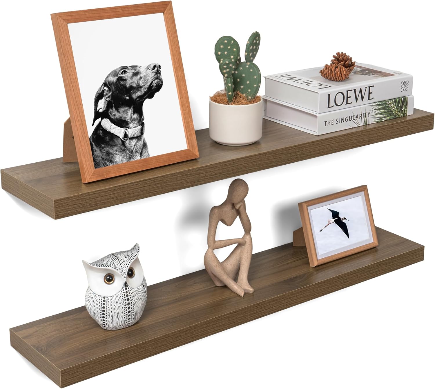 Amazon.com: Acovy 36 Inch Floating Shelves, 8 Inch Deep Floating ...