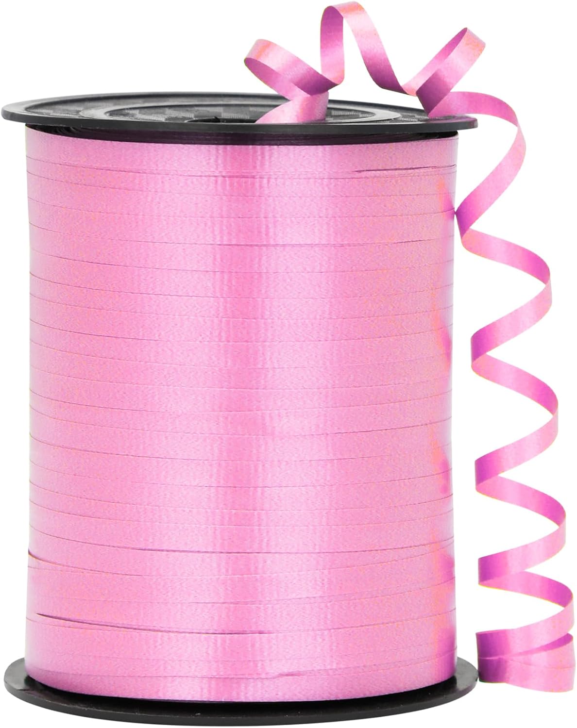 Amazon.com: OMISELIO Pink Ribbon, 500 Yard Crimped Pink Curling Ribbon ...