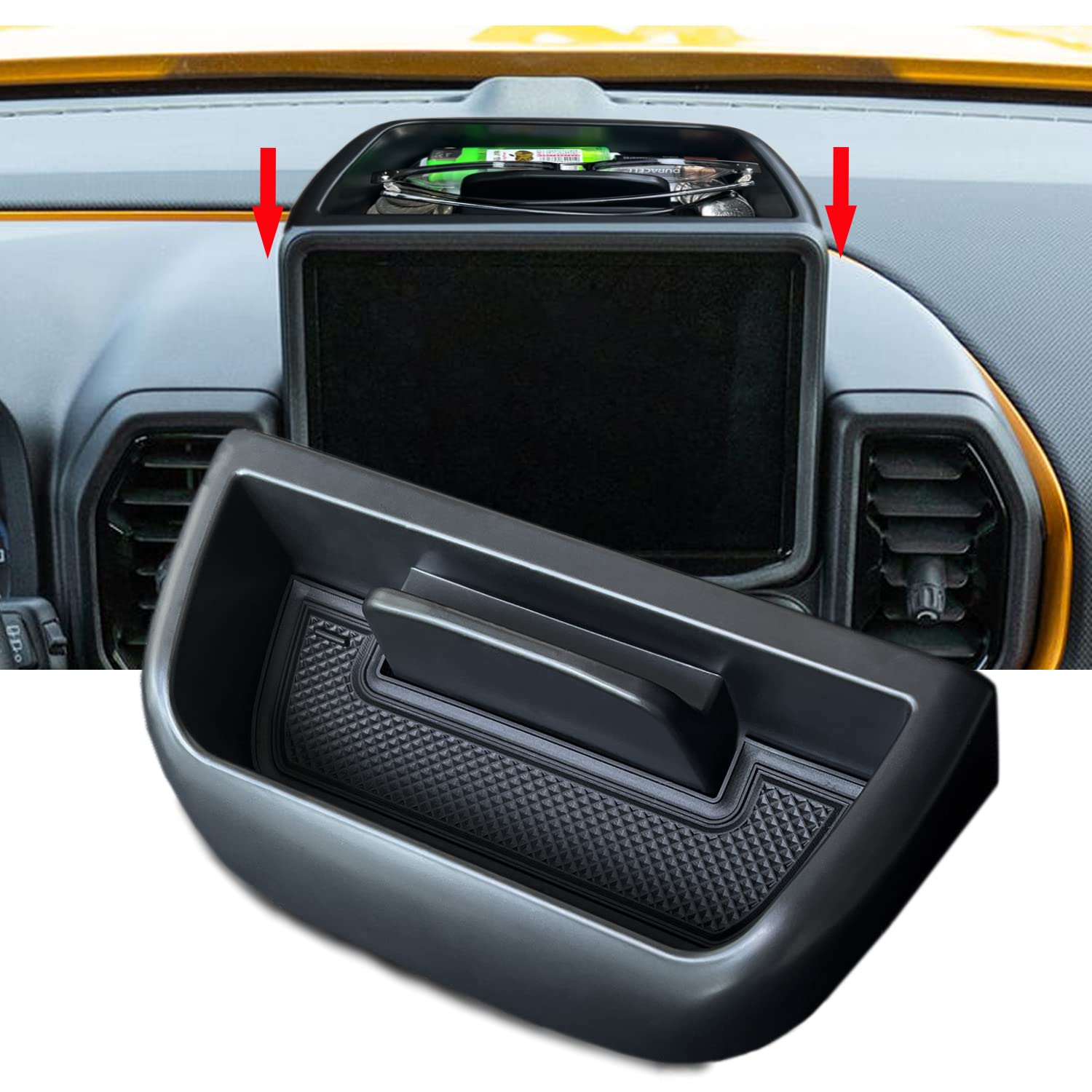 Snapklik.com : ANMOSVO Center Console Dash Organizer For Bronco Sport ...
