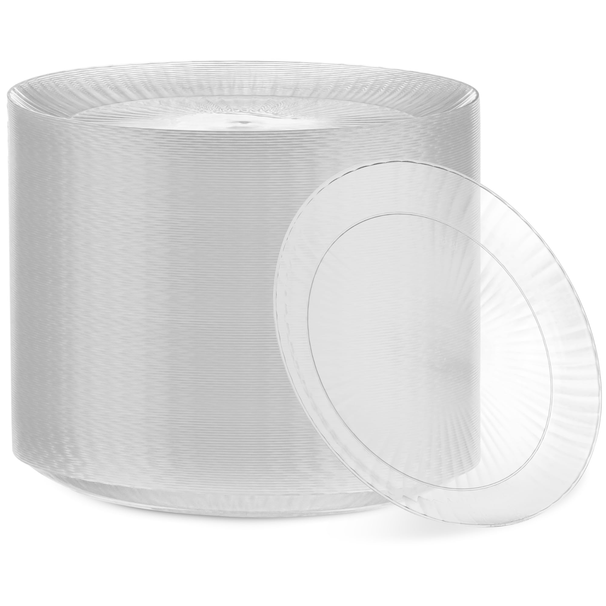 Snapklik.com : 240 Pack Crystal Like Clear Disposable 6 Inch Plastic ...