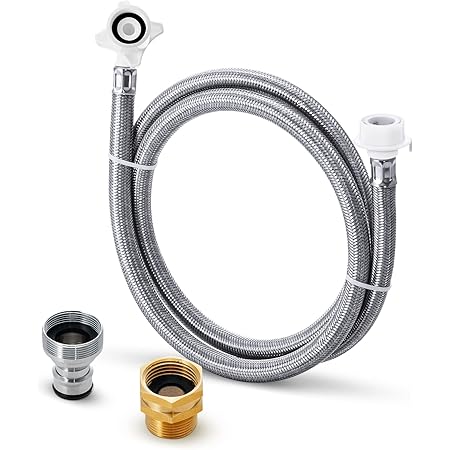 Amazon.com: Stainless Steel Washing Machine Hose With Quick Connect ...