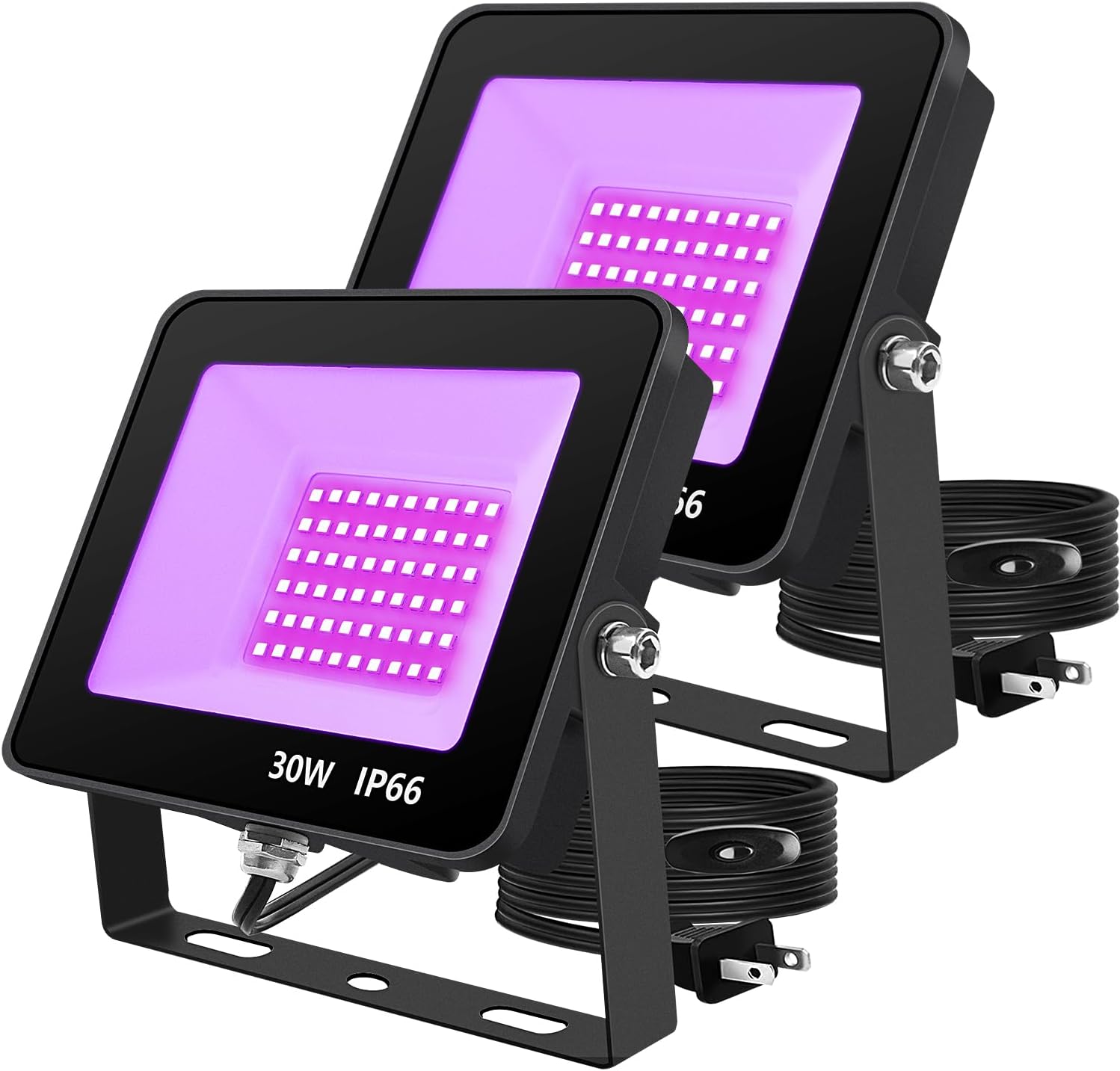 Amazon.co.jp: 紫外線 uv led投光器 ブラックライト30w 防水ip66 レジン用 390nm～395nm 屋内屋外 3D ...