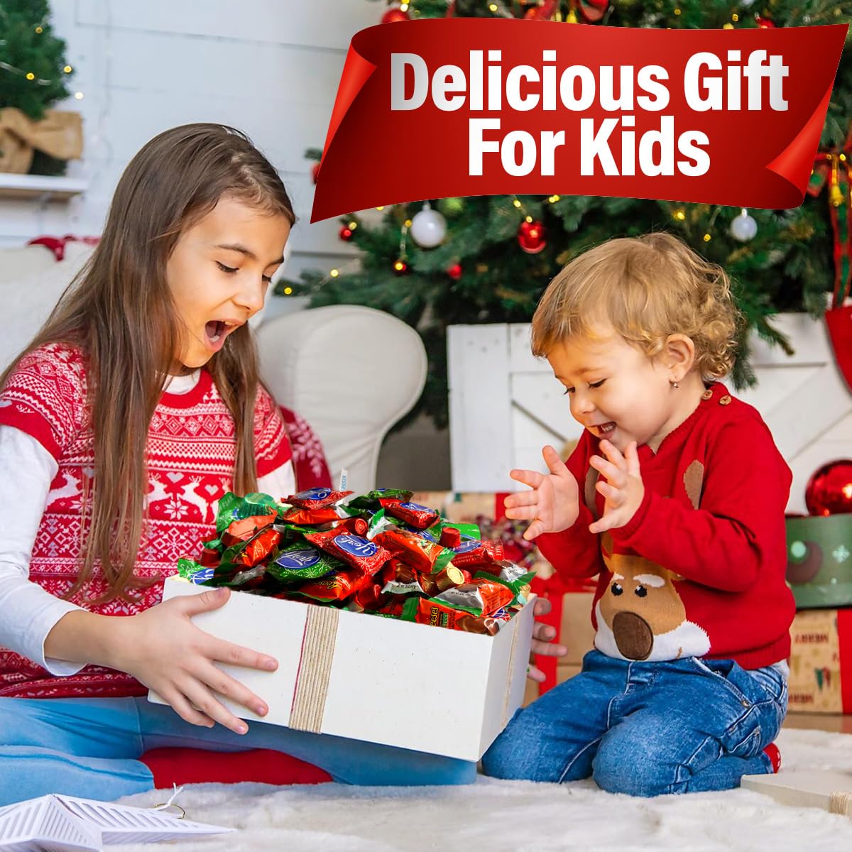 Snapklik.com : Bulk Christmas Chocolate Mix, 8 Lb Individually Wrapped ...