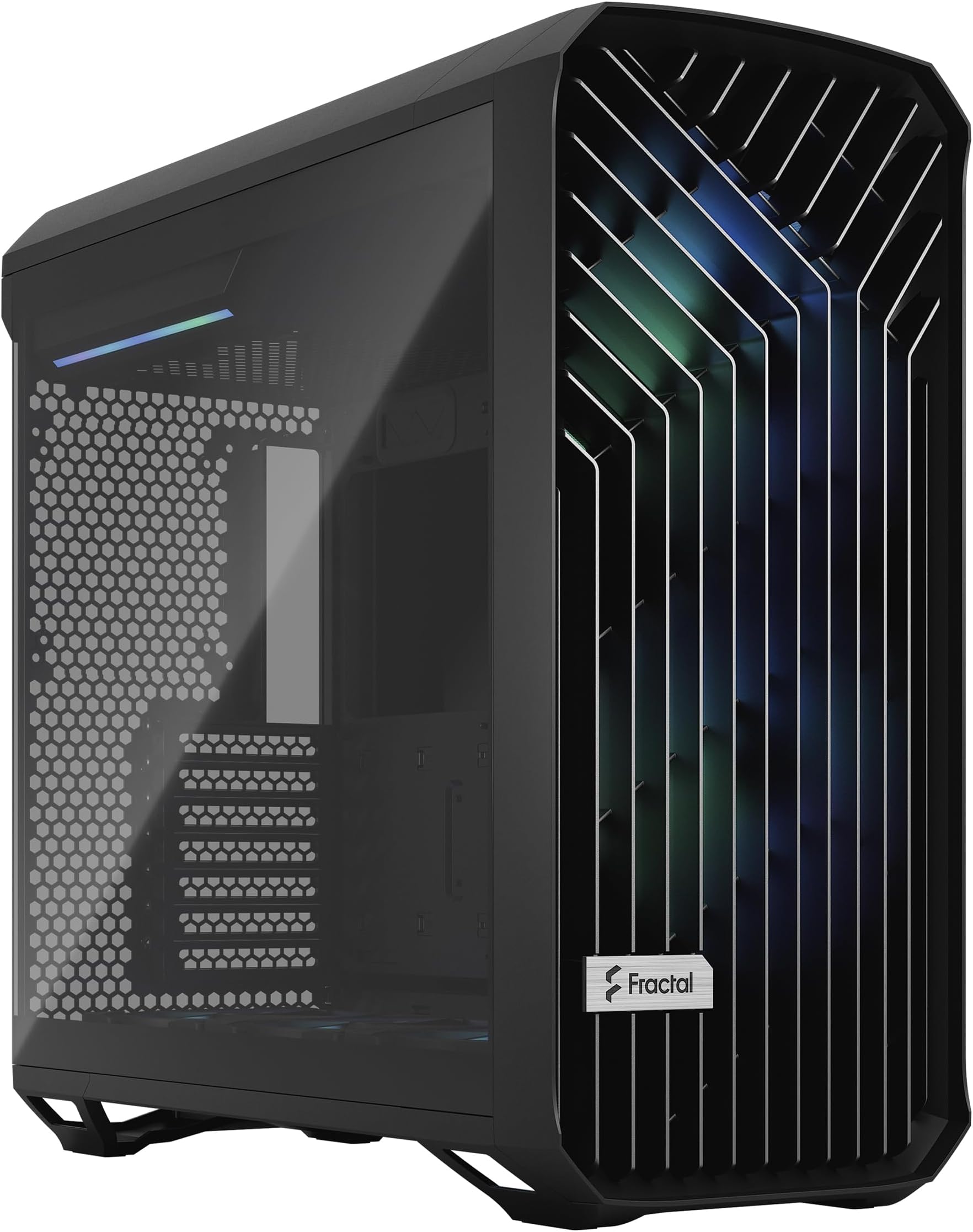 Antec Flux PRO Full Tower Tempered Glass Black/Wood PC Gaming Case ...
