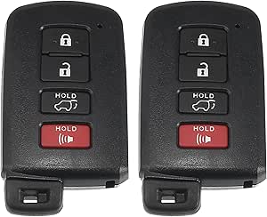 Amazon.com: X AUTOHAUX 2pcs HYQ14FBA 1551A-14FBA Car Key Fob Shell 4 Button Remote Control Key ...