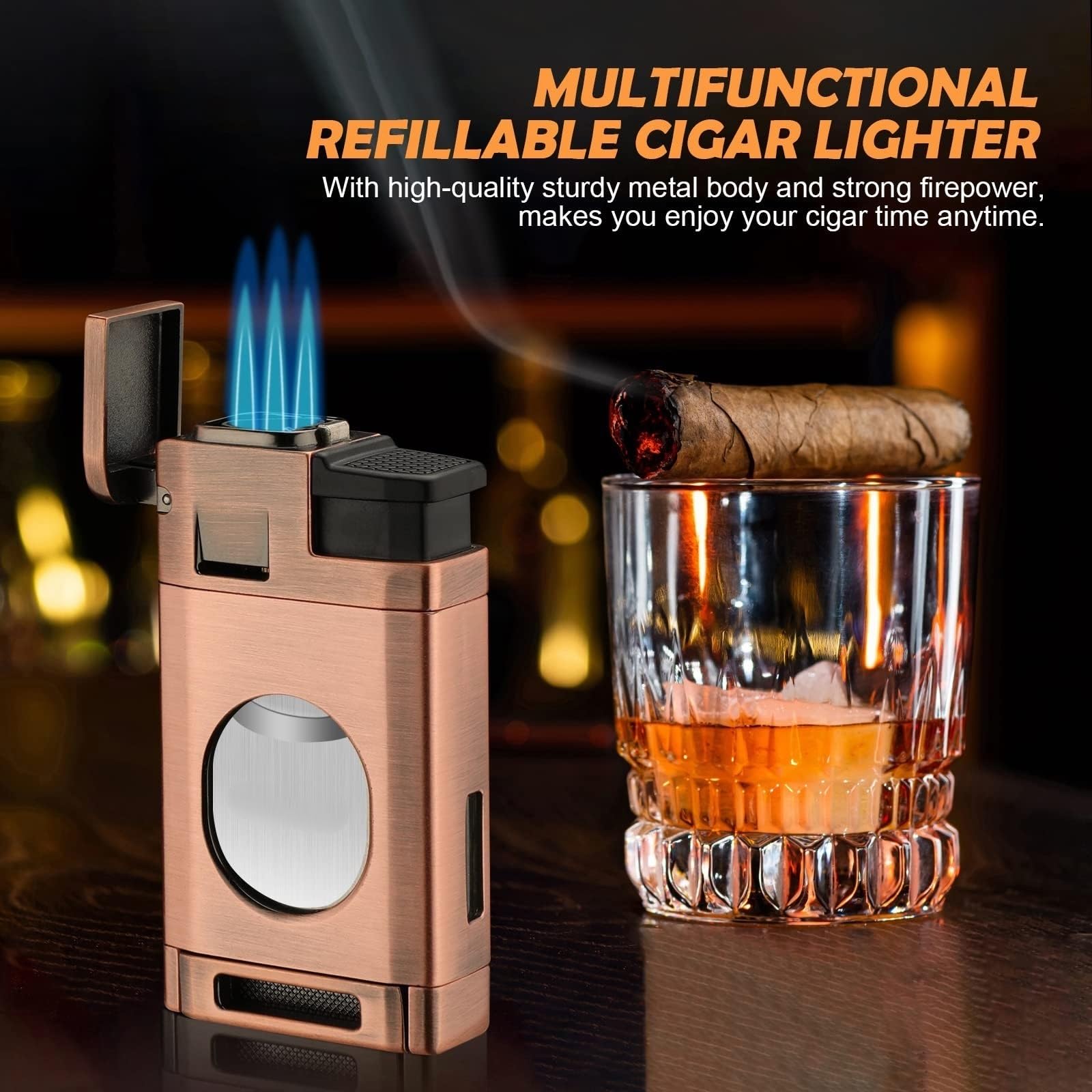Refillable Cigarette Lighters New Windproof Metal Cigarette Lighter