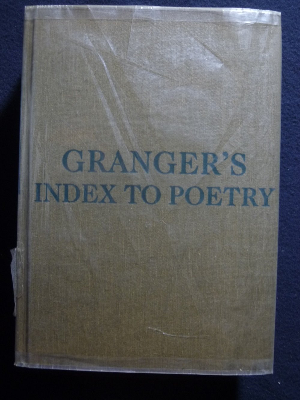 Granger's Index to Poetry: Grangers, Granger, Edith, Bernhardt, William ...