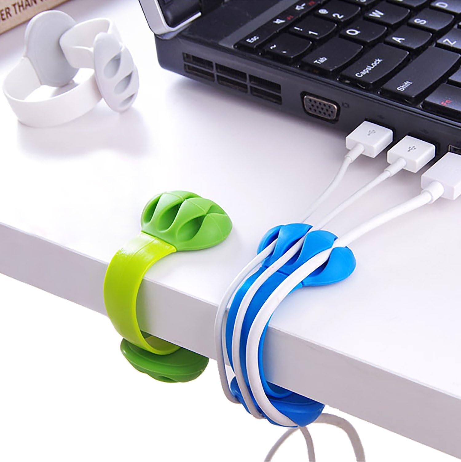 Amazon.com: Cable Clip Holder Weighted Desktop Cord Management Fixture ...