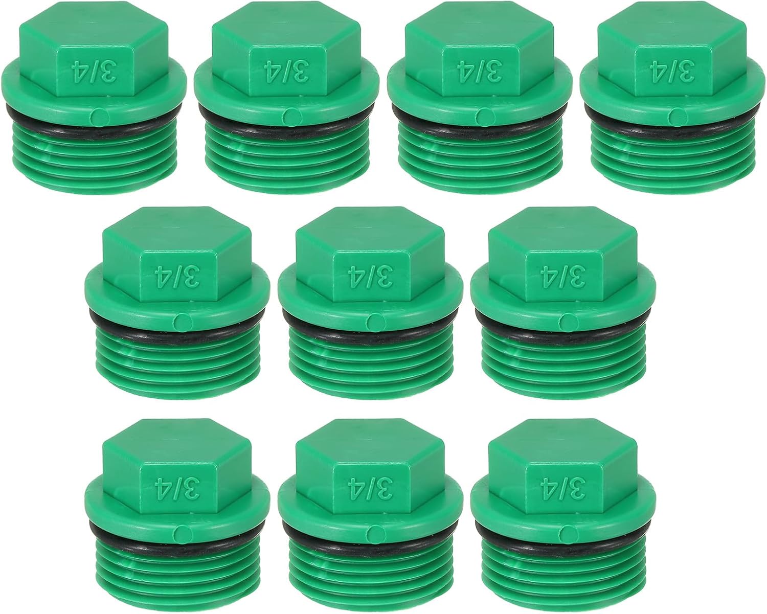 PATIKIL G3/4" Outer Hex Male Thread PPR Pipe Fitting End Cap Connector ...