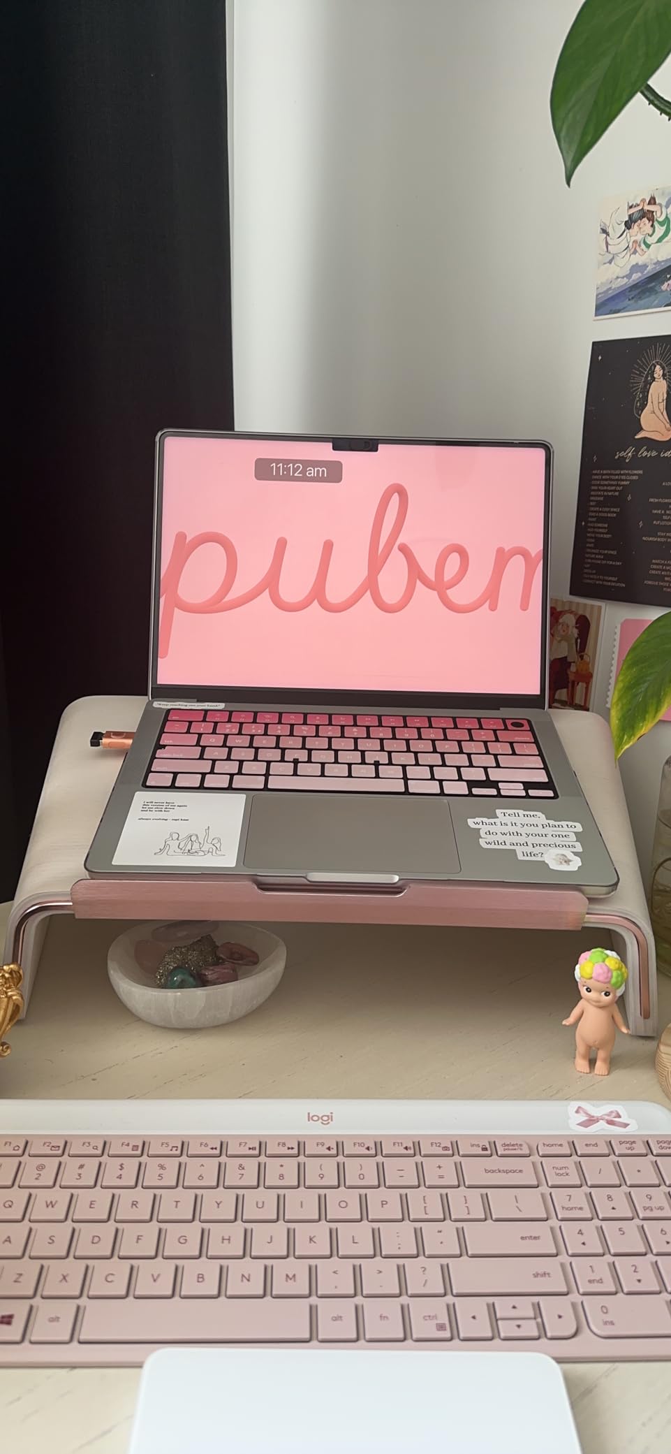 DESKKA White Ash Laptop Stand in Rose Gold Architectural Grade ...