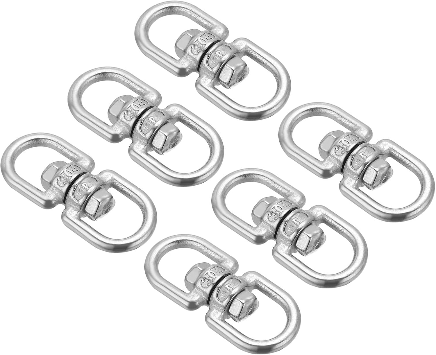 Amazon.com: PATIKIL Double Ended Swivel Eye Hook M4 Working Load 65kg ...