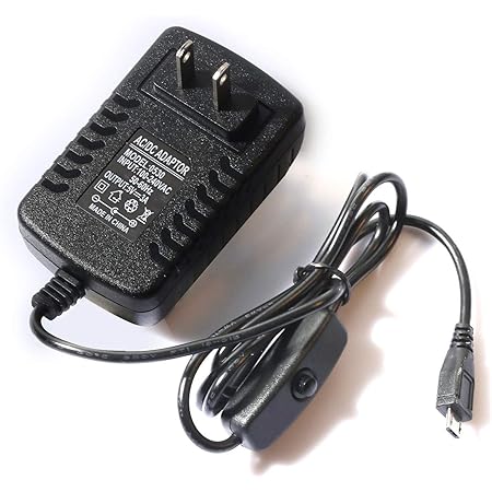 Amazon.com: Enokay Power Supply for Raspberry Pi 2 3 b b+ 5V 2.5A Micro ...