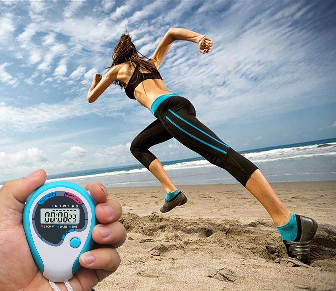 Count Up Timer 4-Pack Simple Stopwatch - Large LCD Screen Handheld ...