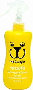 SKAFFLES Wags & Wiggles Smooth Detangling Spray for Dogs, 12 oz ...