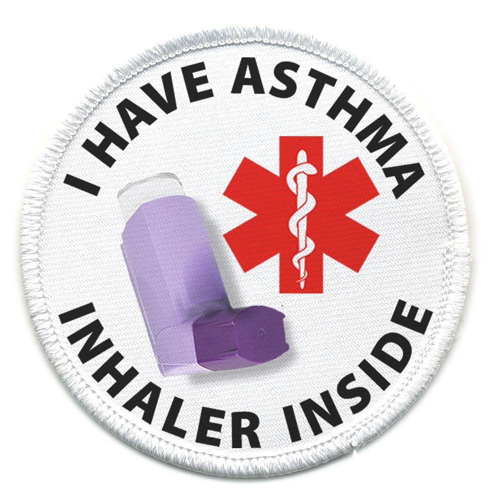 Amazon.com: Creative Clam I Have Asthma Inhaler Inside Medical Alert ...