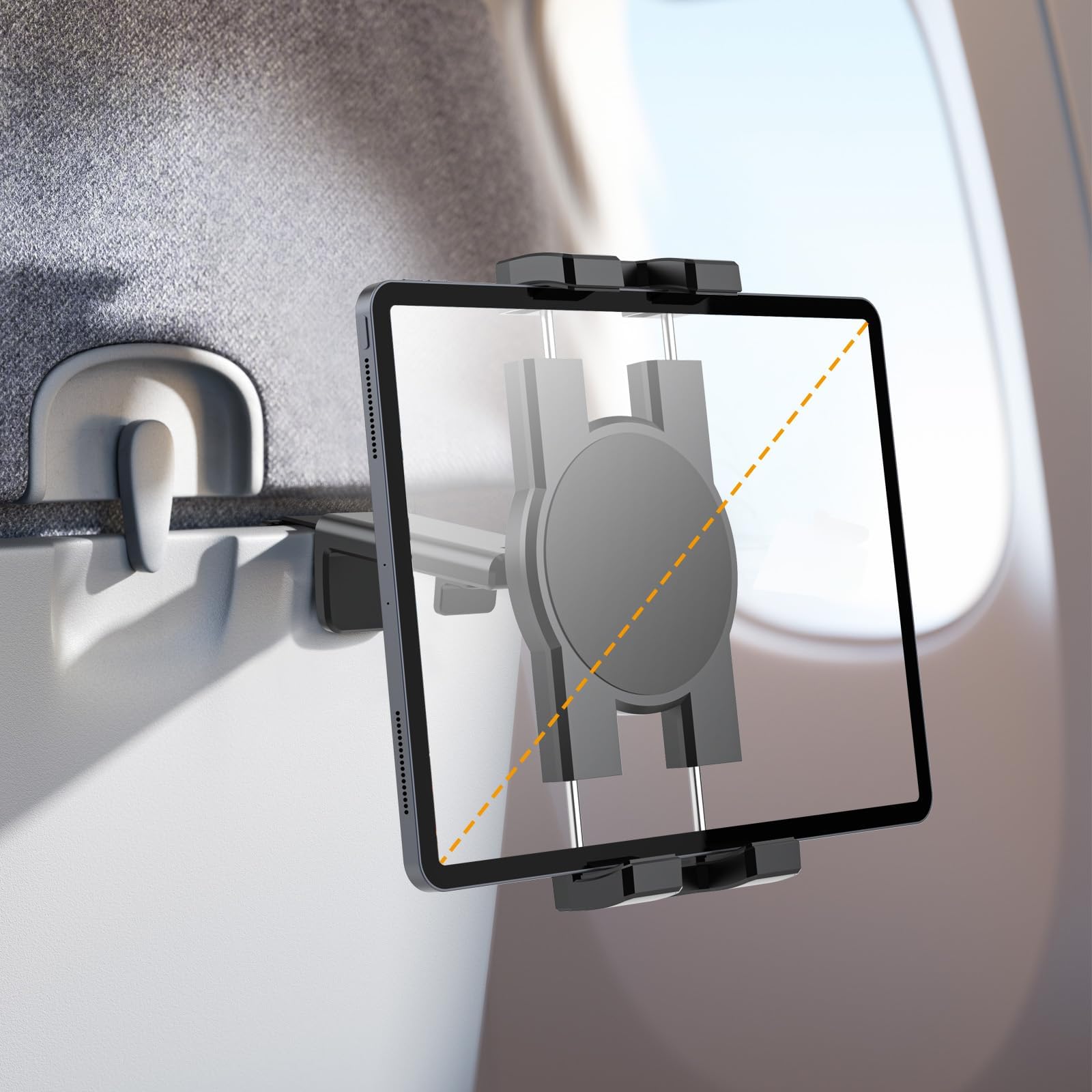 Amazon.com: Huogantom Universal Airplane Tablet Holder, Handsfree ...