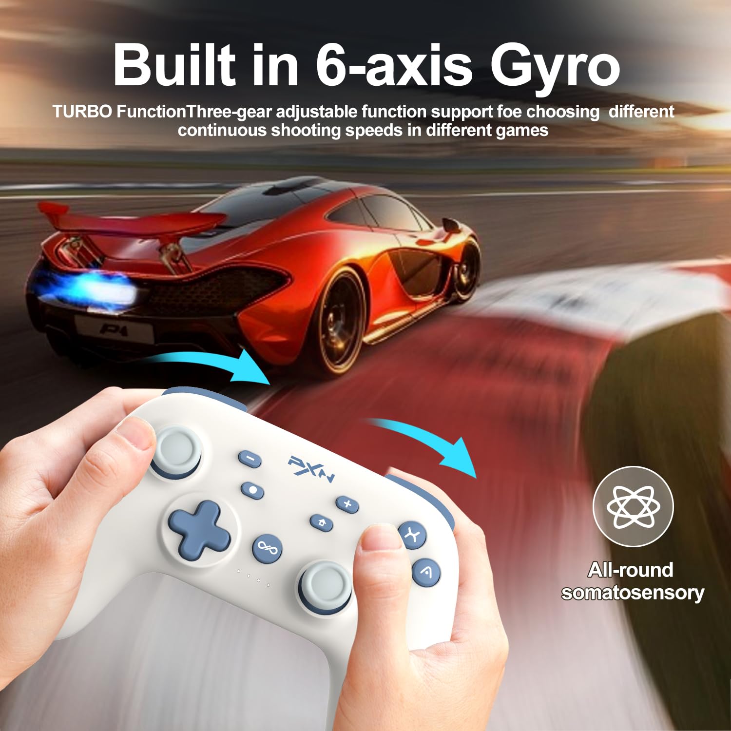 Snapklik.com : PXN P50H Wireless Switch Pro Controller, Dual Shock ...