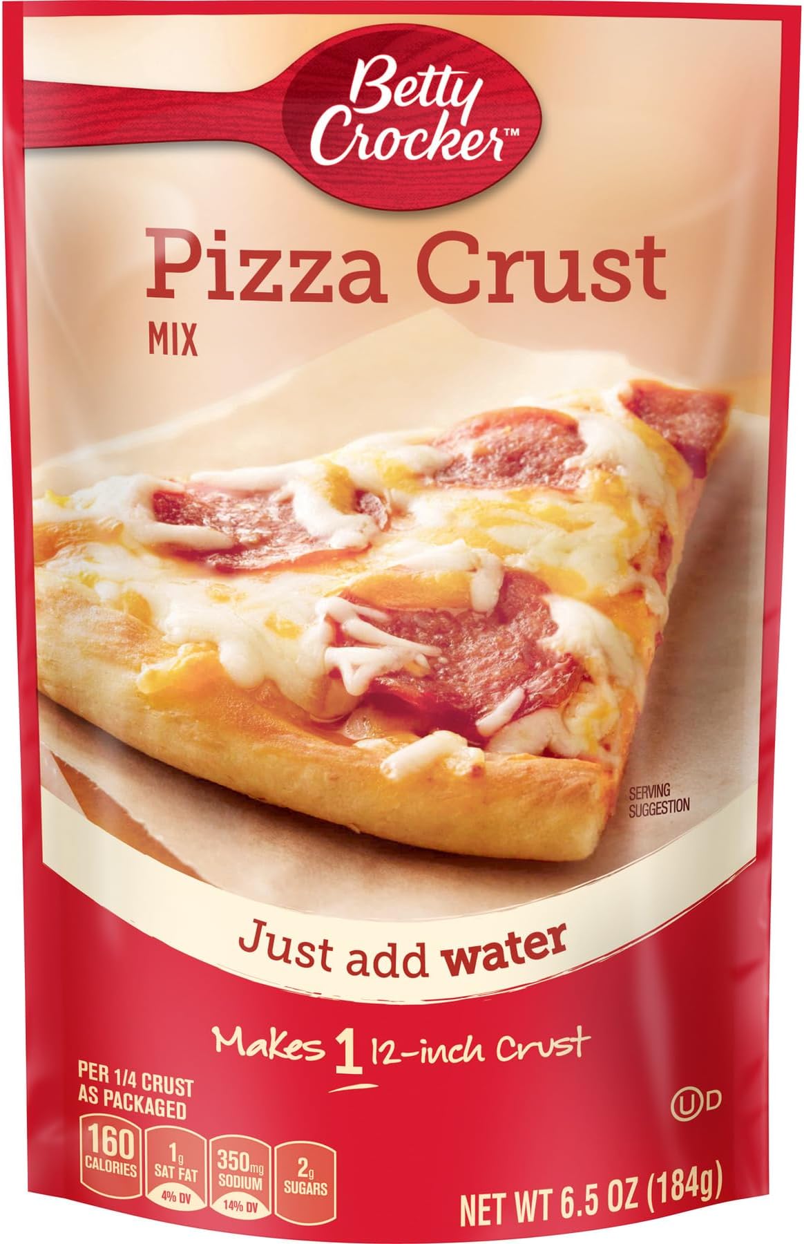 Amazon.com: Betty Crocker Pizza Crust Mix, 6.5 - ounce Pouches (Pack of 6)