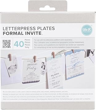 Amazon.com : We R Memory Keepers 0633356037521 Printing Plate Letter ...