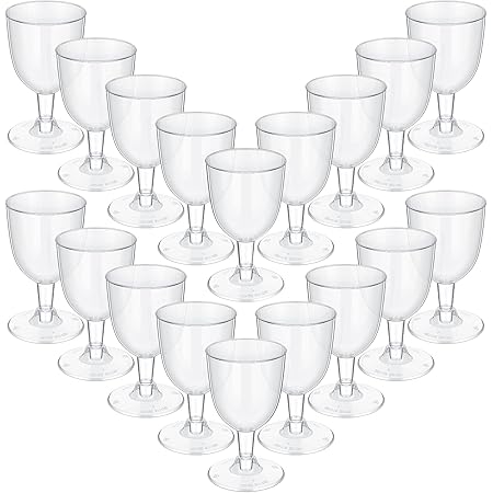Amazon.com: Didaey 48 Pcs Disposable Plastic Wine Glasses 6 oz Party ...