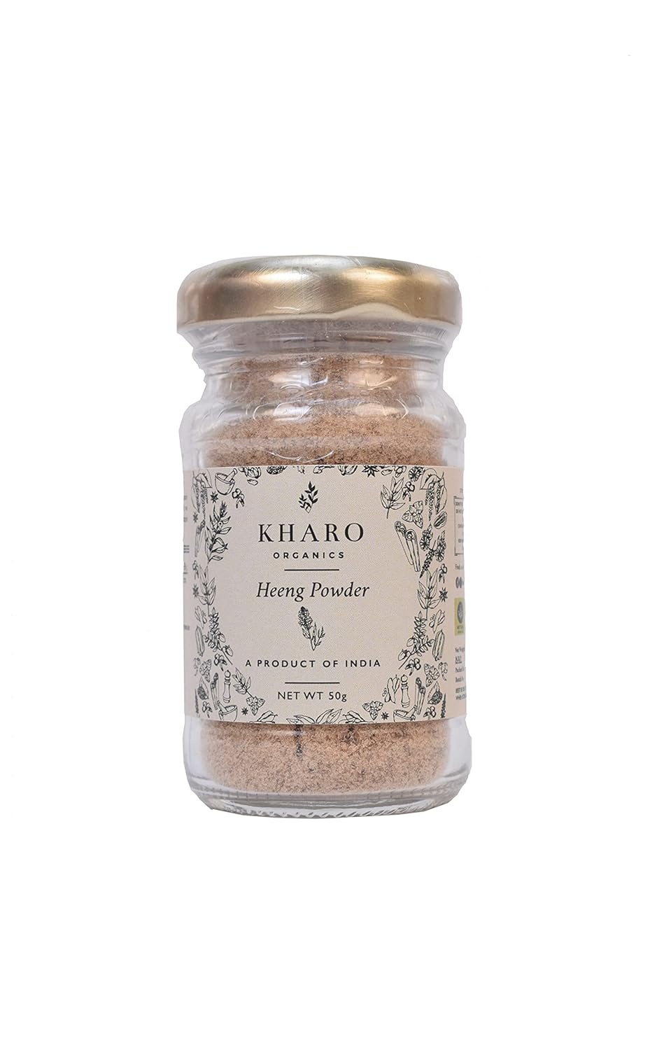 Kharo Organics Natural Asafoetida (Heeng) Powder, 100% Non-GMO Organic ...