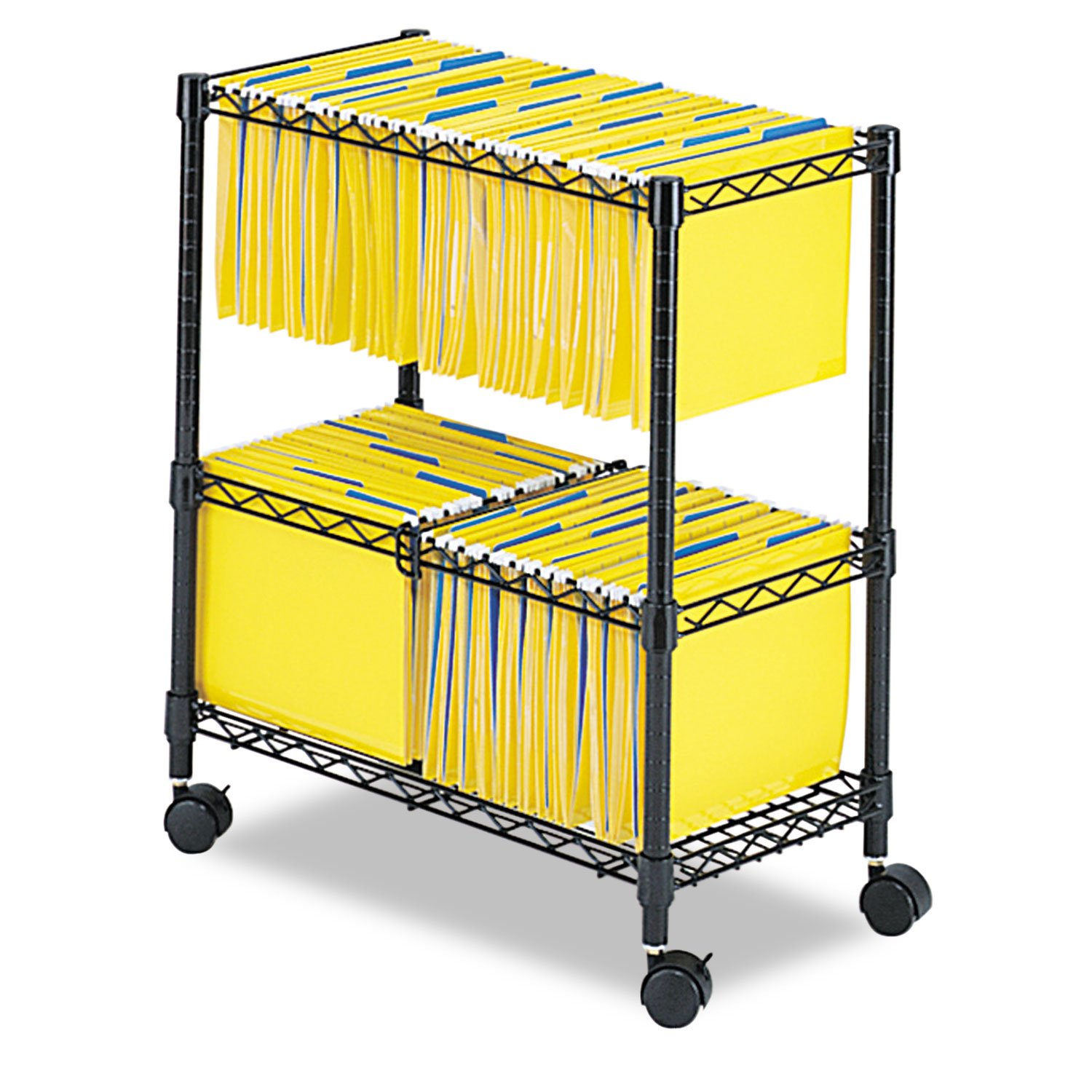 Amazon.com: Safco 2-Tier Rolling File Cart, Fits Letter and Legal-Size ...