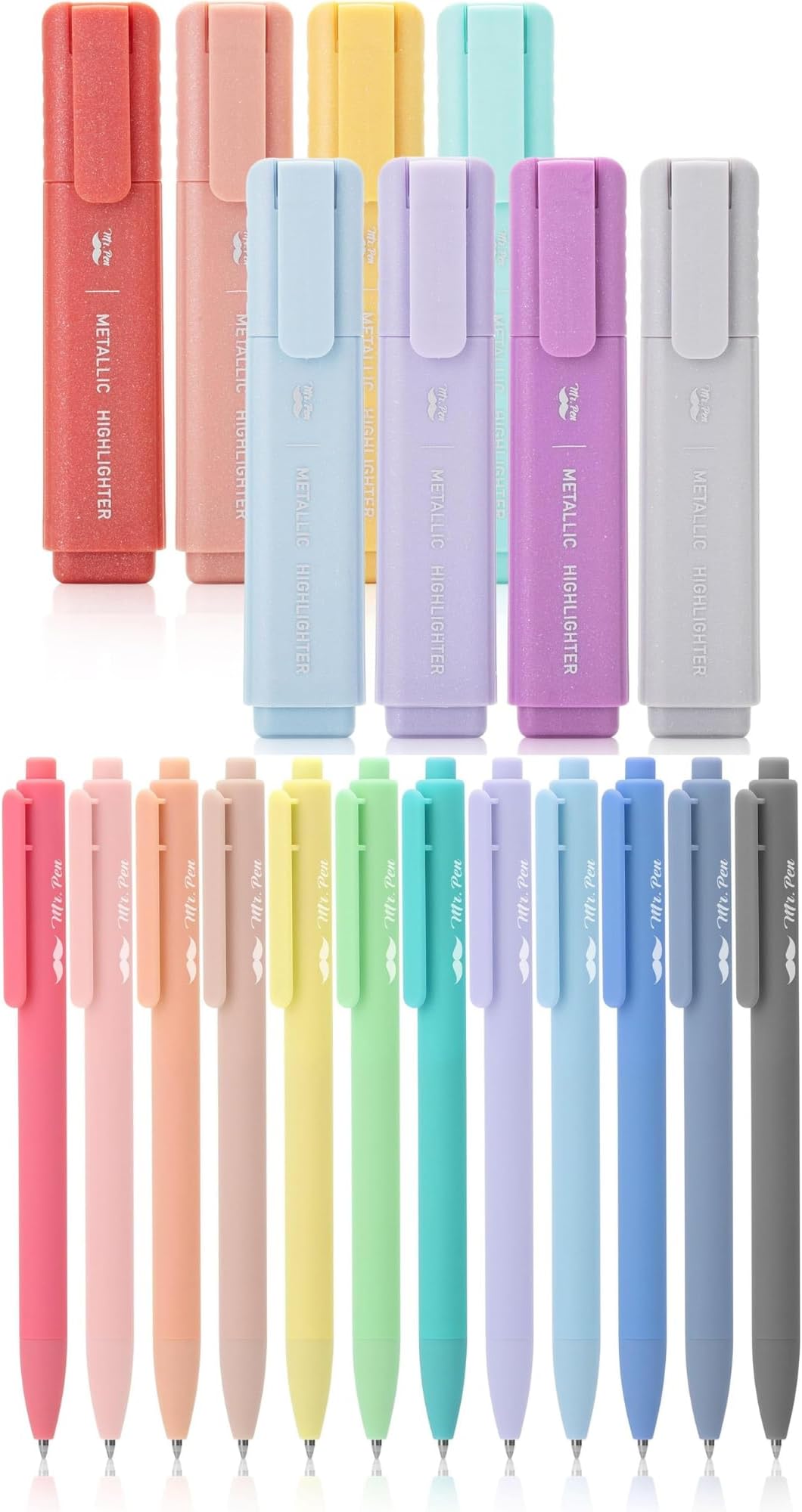Amazon.com : Mr. Pen- Highlighters and Retractable Gel Pens, 20 Pack ...