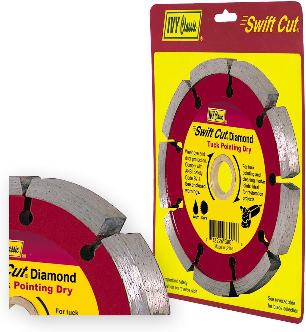 IVY Classic 38090 Swift Cut 4-Inch Dry and Wet Tuck Pointing Segmented ...