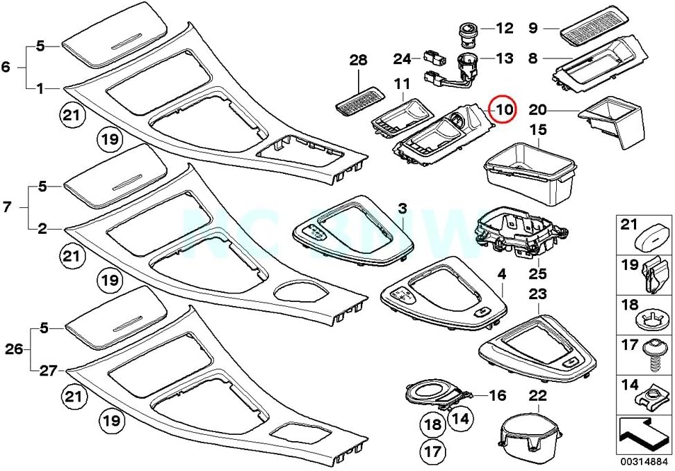 Amazon.com: BMW Genuine Ashtray Front : Automotive