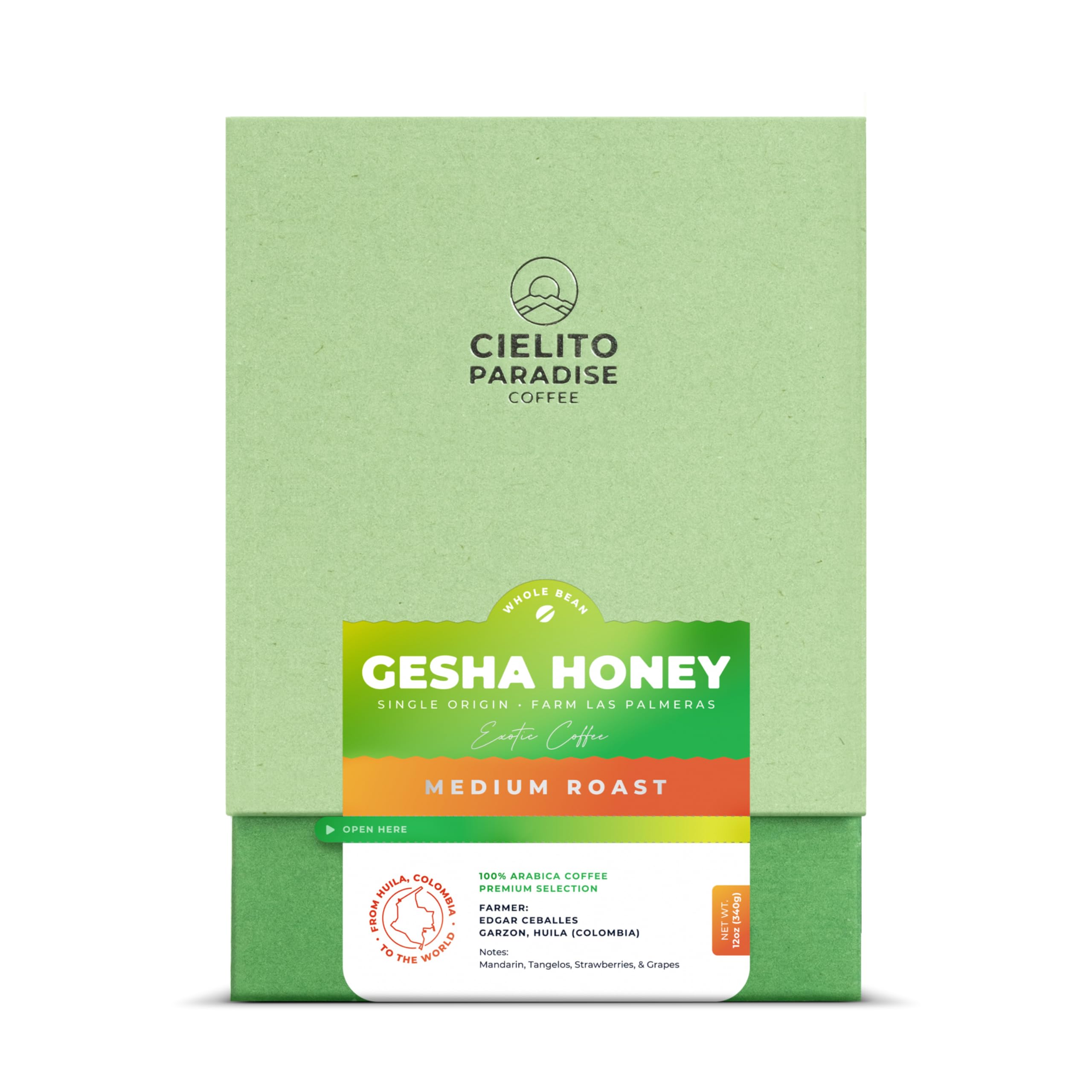 Amazon.com : Gesha Honey, Medium Roast Cielito Paradise Coffee Whole ...