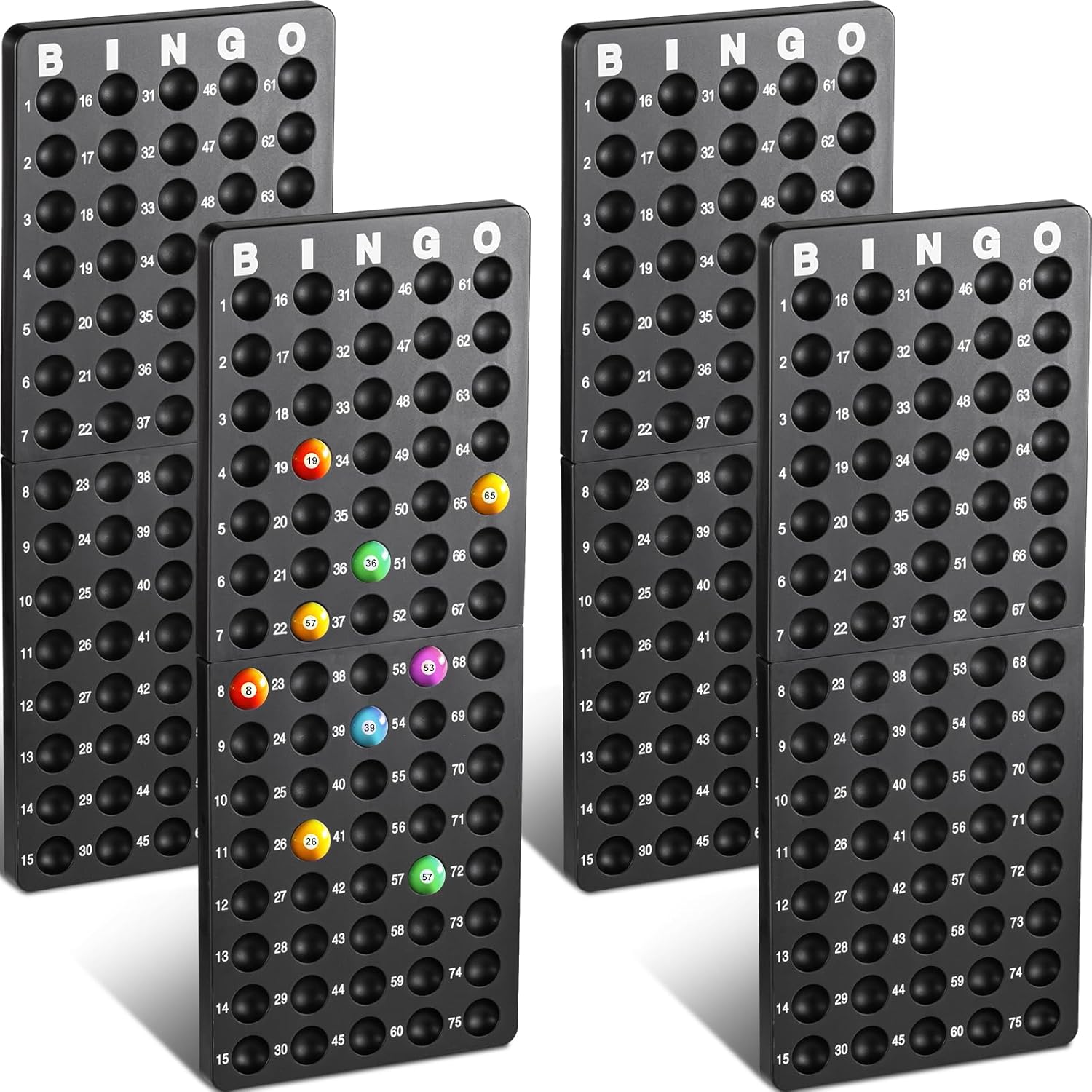 Amazon.com: Shappy 4 Pcs Bingo Master Board Bingo Game for Adults Large ...