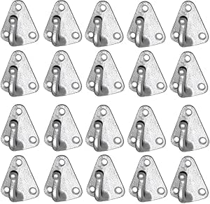 iapyx® Pack of 20 Three-Hole Cover Hooks for Trailer Net, Tarpaulin ...