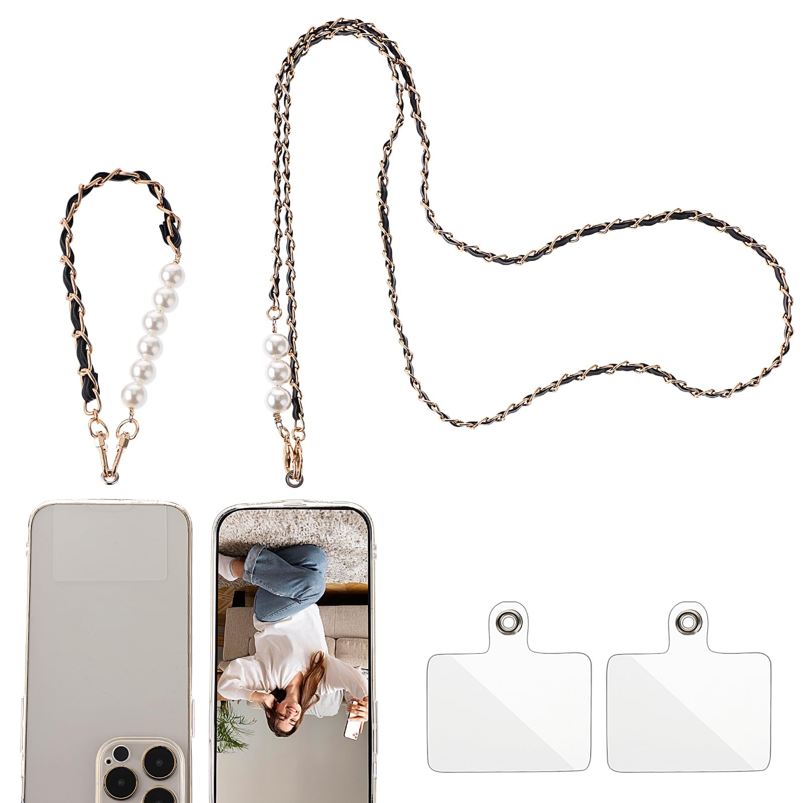 Amazon.com: Molain 2Pcs Phone Lanyard, Detachable Cellphone Lanyard ...